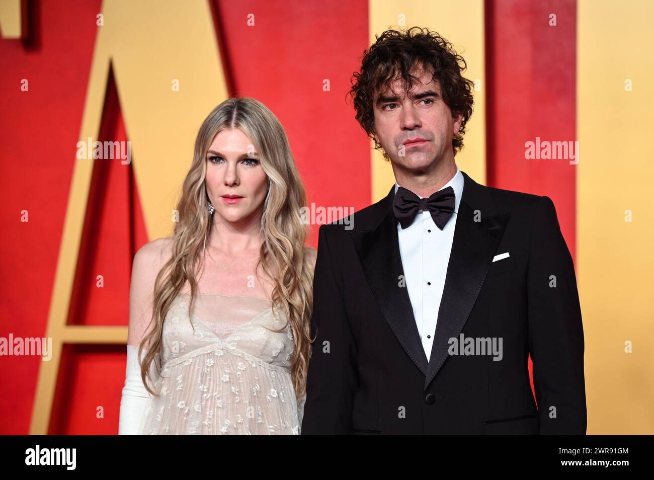 USA. 10th Mar, 2024. Lily Rabe and Hamish Linklater walking on the red ...
