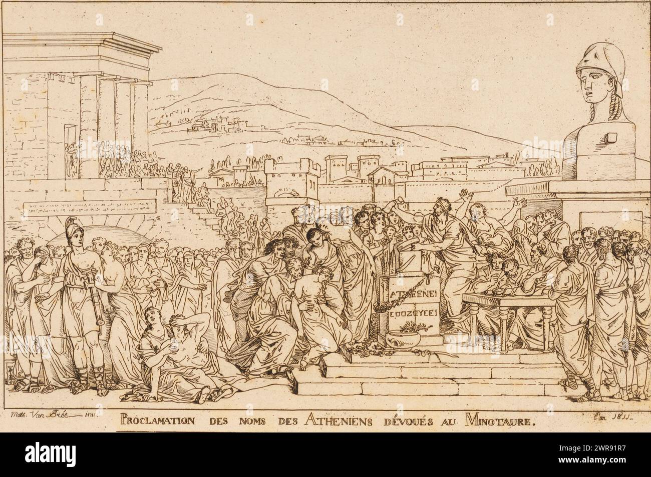 Proclamation des noms des atheniens devoues au minotaure hi-res stock ... Proclamation des noms des atheniens devoues au minotaure hi-res stock ...