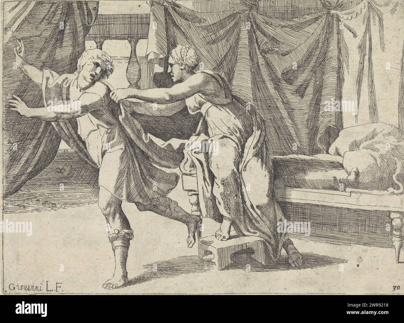 Giovanni lanfranco joseph and potiphars wife hi-res stock photography ...