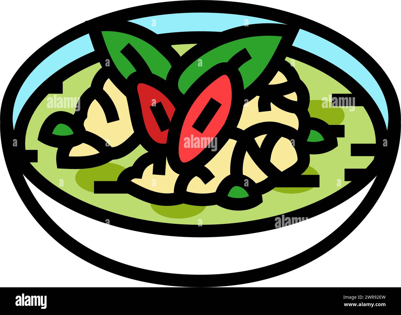 Thailand green curry Stock Vector Images - Alamy