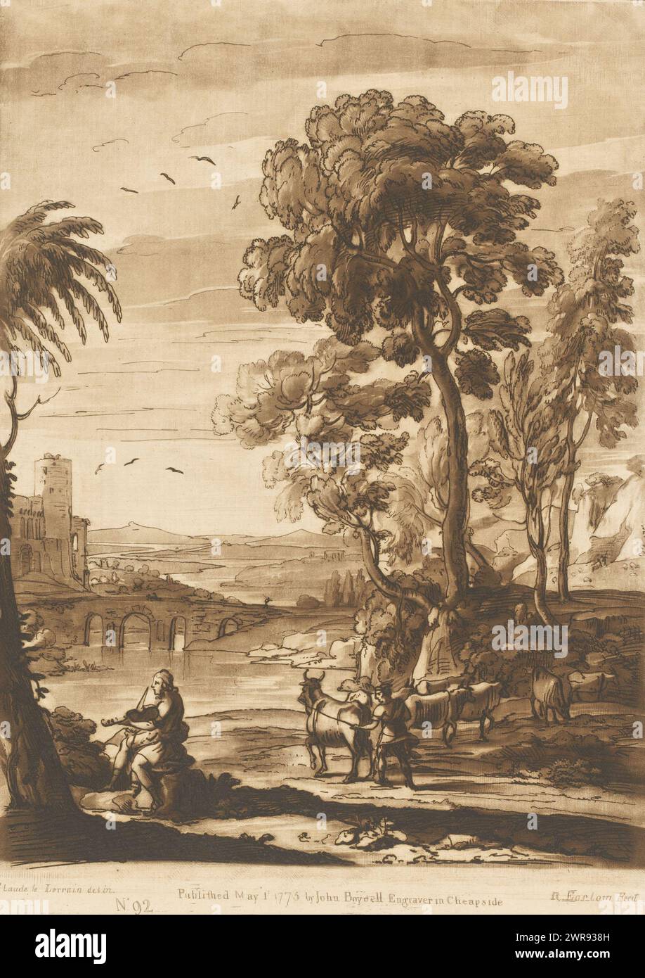 Landscape with Apollo and Mercury driving away Admetus' flock, Prints ...