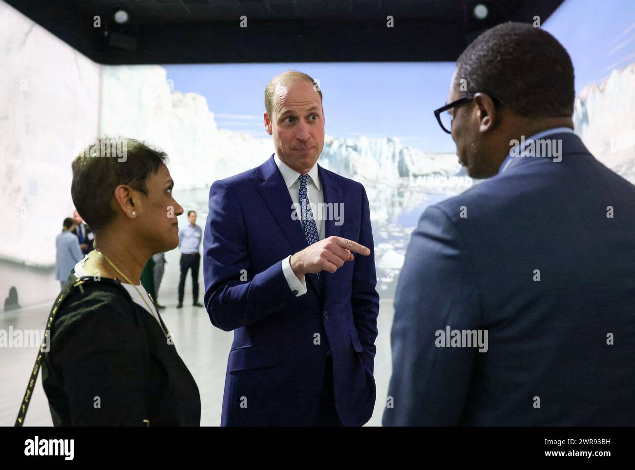 The Prince of Wales speaks with an attendees at an event bringing ...
