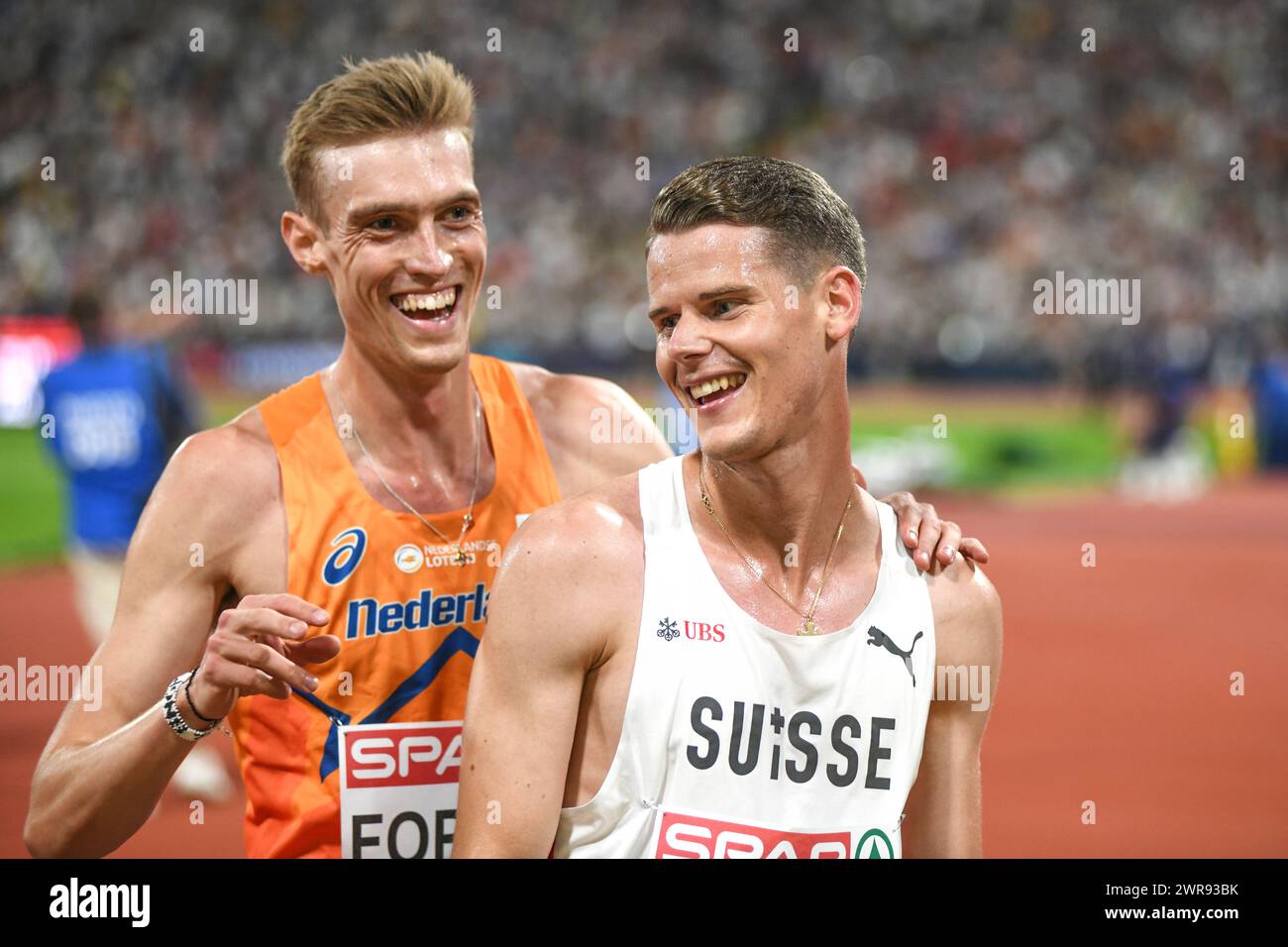 Jonas Raess (Switzerland), Mike Foppen (Netherlands). 5000m. European ...