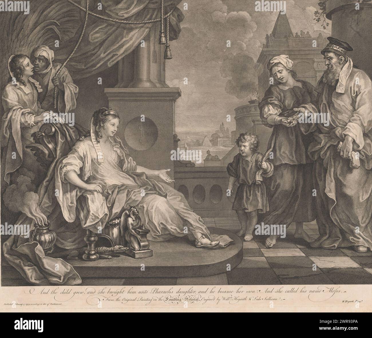 Moses was brought unto Pharaoh's daughter, And the child grew & she ...