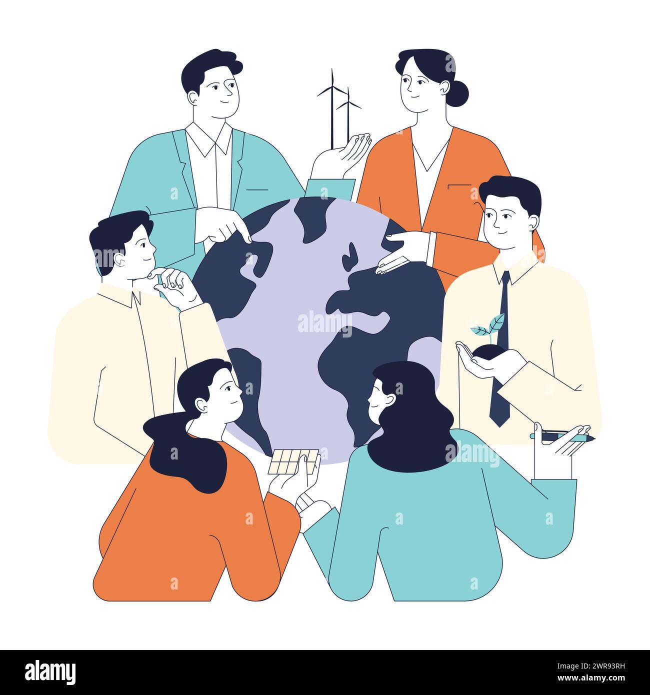 Political action. World climate summit. Global leaders unite for ...