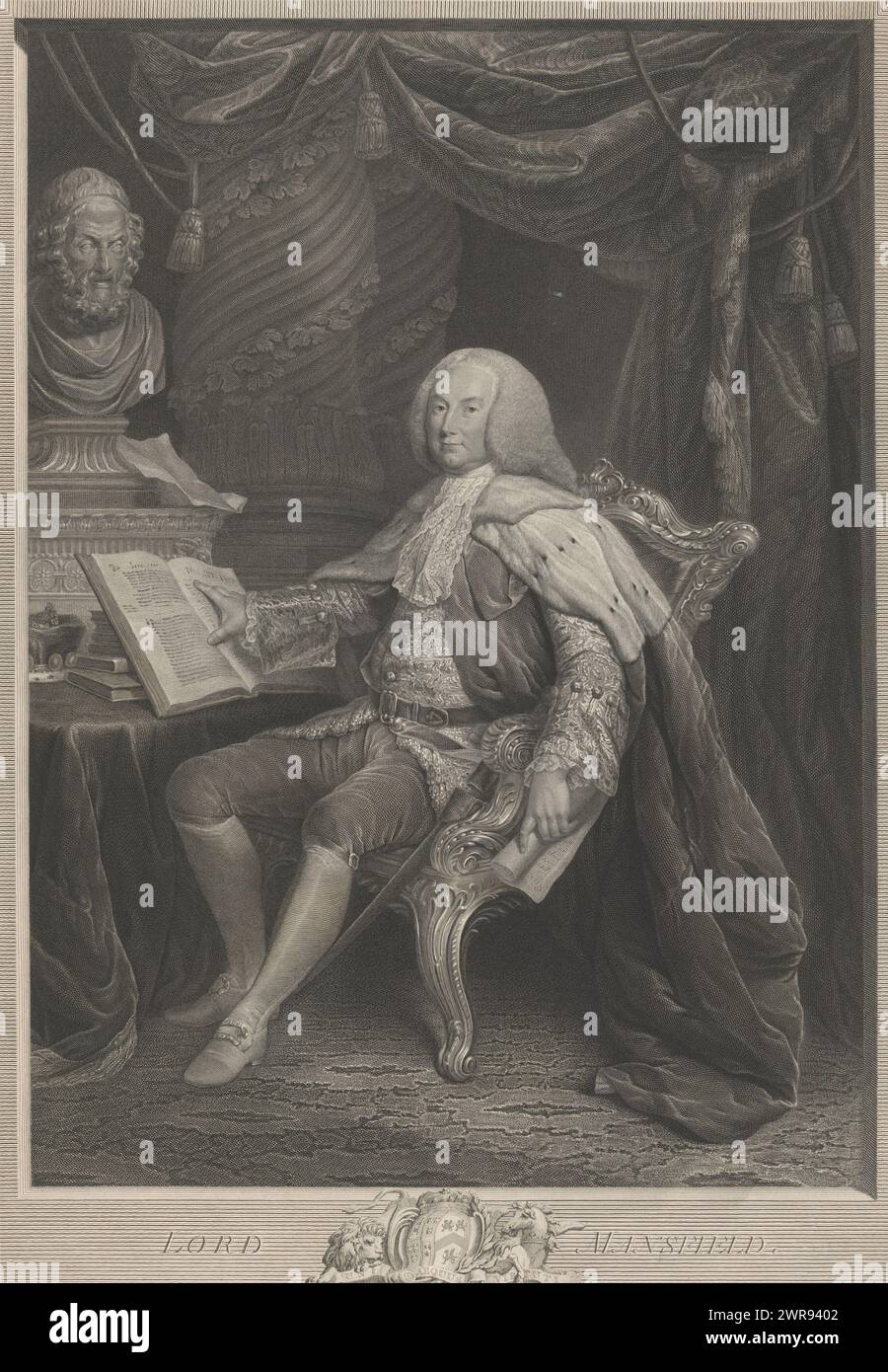 Portrait Of David Murray Lord Mansfield Title On Object Print Maker