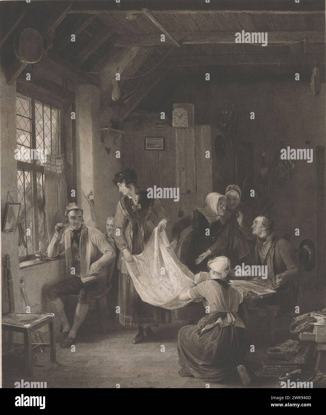 Pedlar in a living room, The Pedlar (title on object), print maker ...