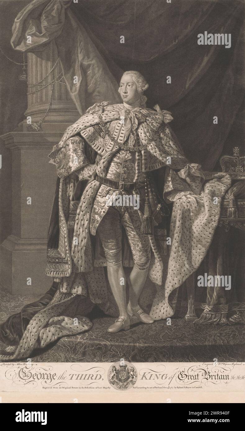 Portrait of George III of the United Kingdom, George the Third, King of ...