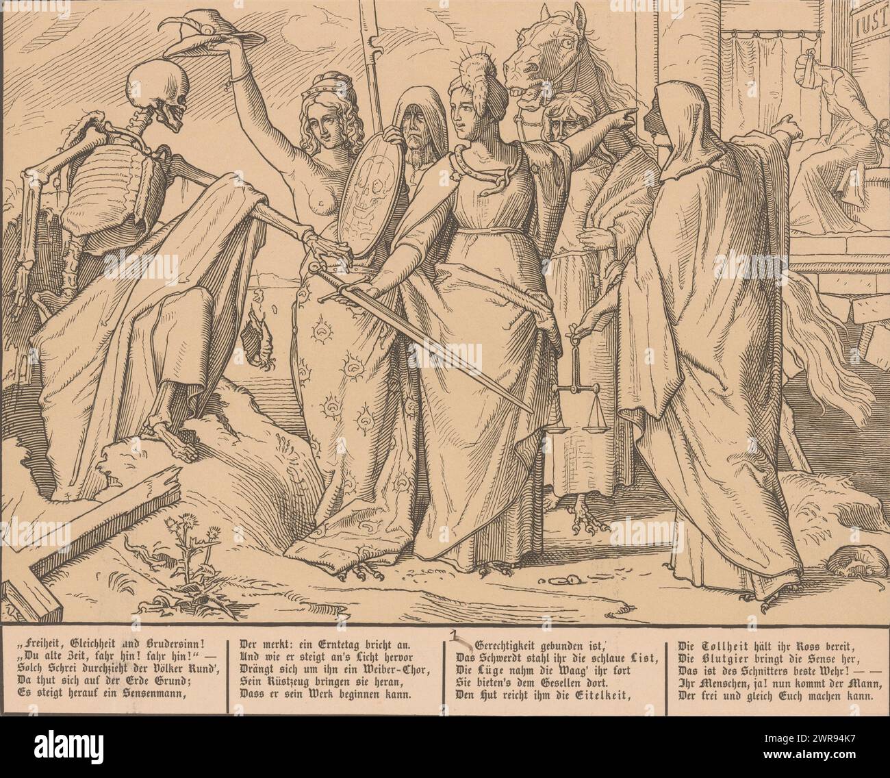 Death rises from the grave, Der Tod steigt aus dem Grabe, New Dance of ...