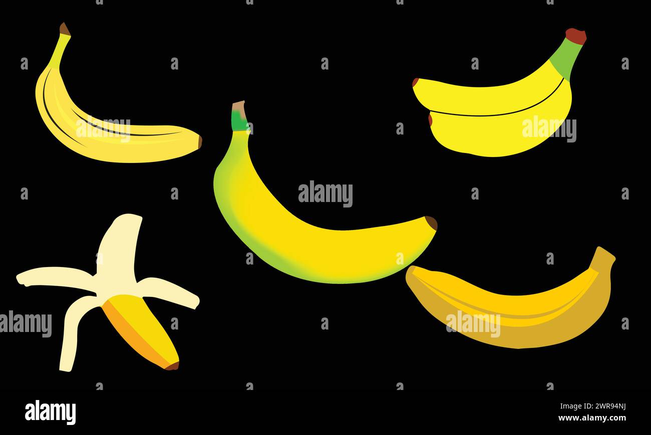 Banana logo design hi-res stock photography and images - Alamy