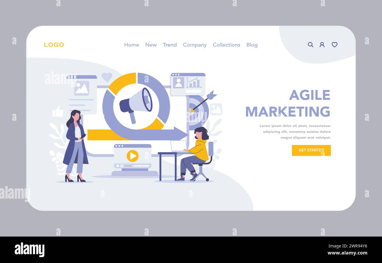 Agile Marketing web or landing page. Rapidly adapting strategies in ... Agile Marketing web or landing page. Rapidly adapting strategies in ...