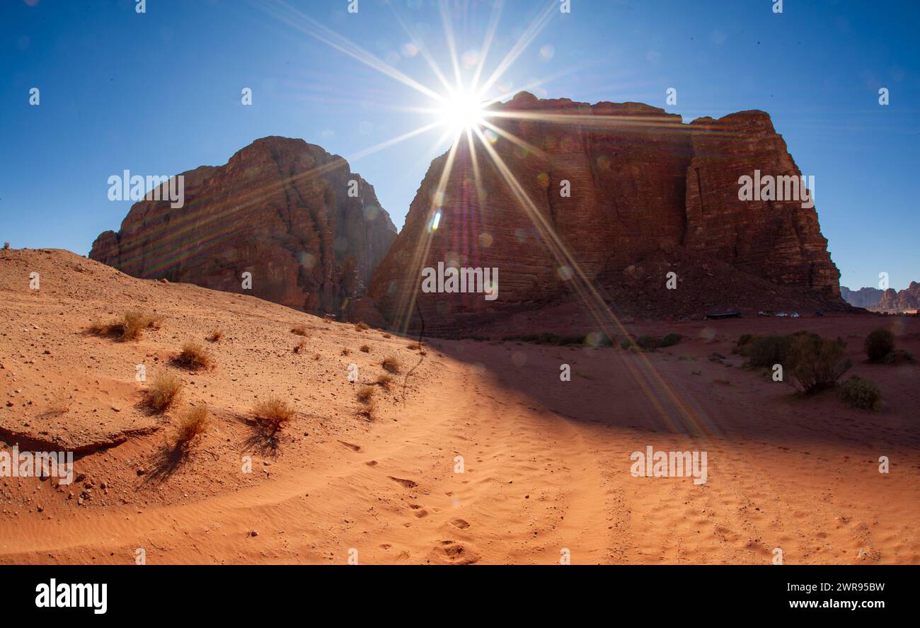Red Mars like landscape in Wadi Rum desert, Jordan, this unreal ...