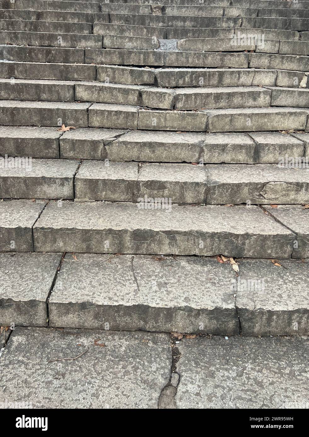 Steps built on a hill in Prospect Park, Brooklyn, New York Stock Photo ...