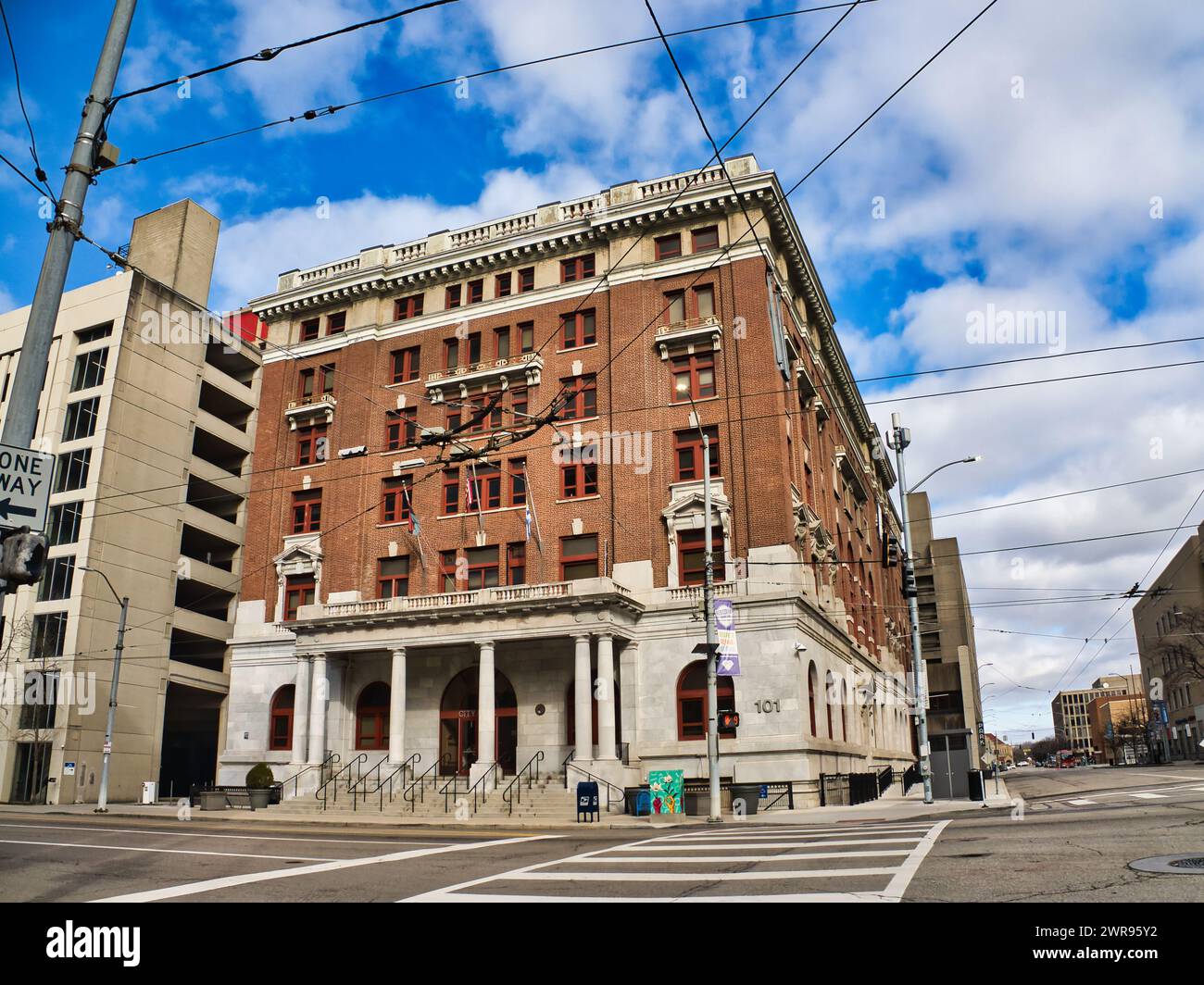 Old City Hall building in downtown Dayton Oho , once a YMCA and the ...
