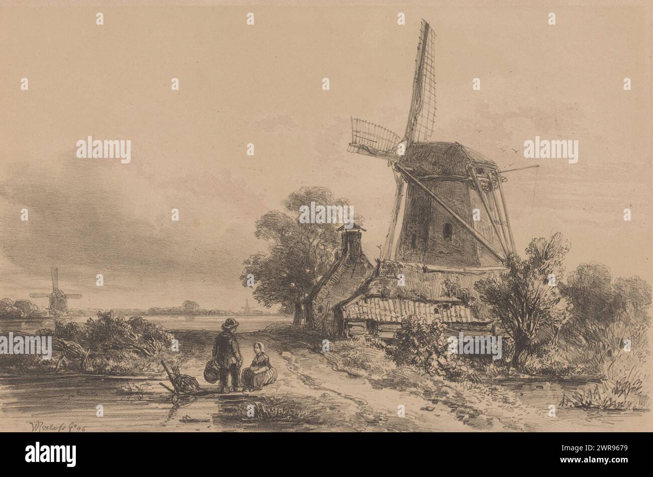 Dutch drawing portfolio 1847 hi-res stock photography and images - Alamy