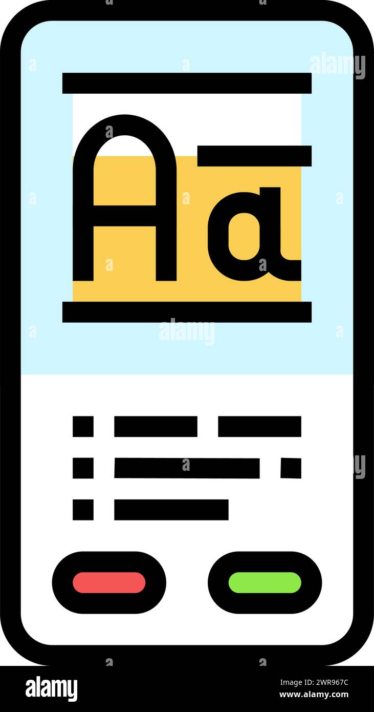 typography ux ui design color icon vector illustration Stock Vector ... typography ux ui design color icon vector illustration Stock Vector ...