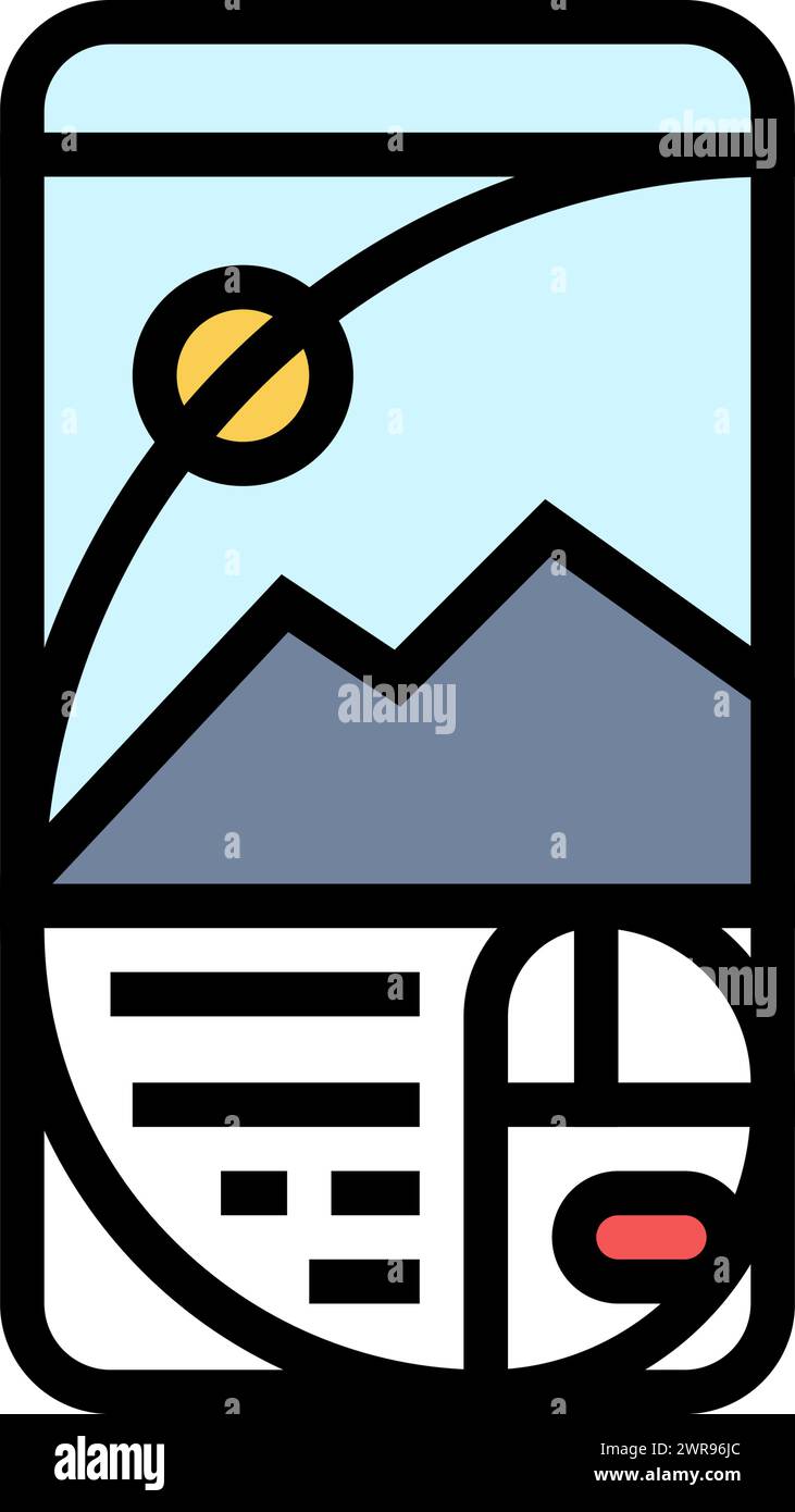 golden ratio ux ui design color icon vector illustration Stock Vector ...