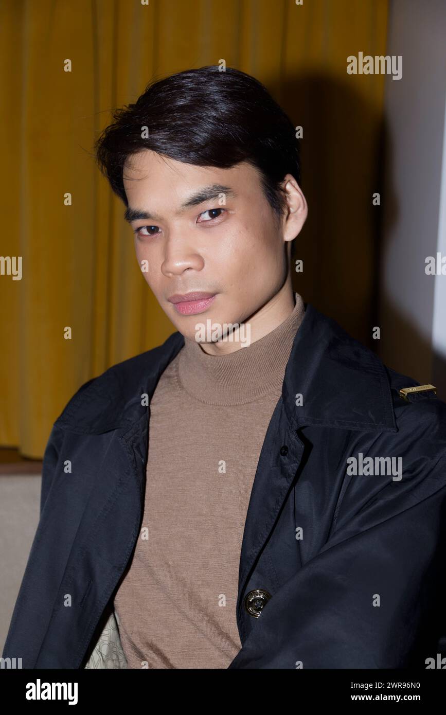 Paris, France. 28th Feb, 2024. Jérémy Bellet attends a fashion show at ...