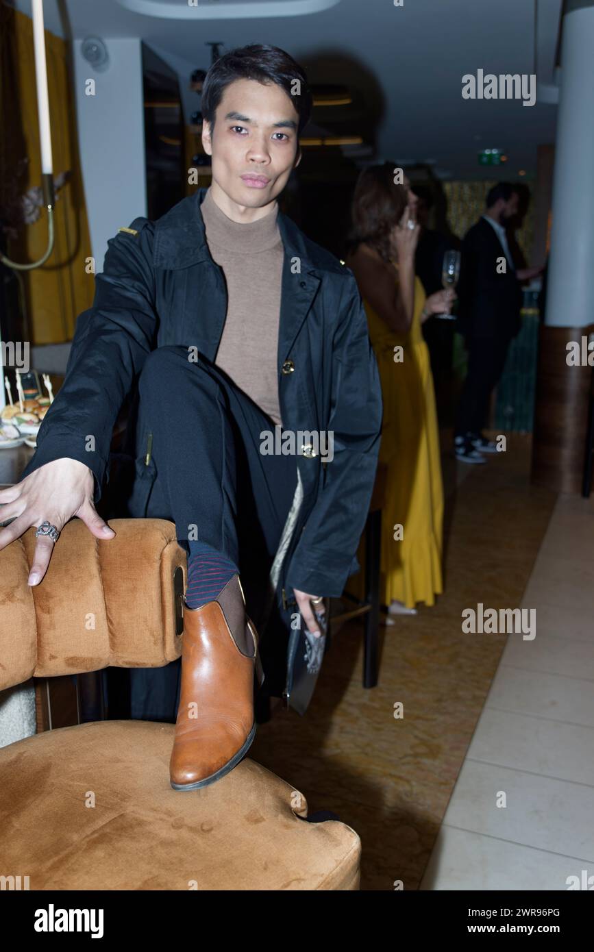 Paris, France. 28th Feb, 2024. Jérémy Bellet attends a fashion show at ...
