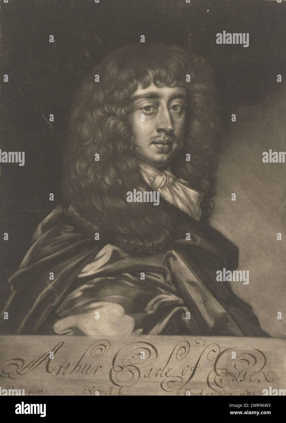 Portrait of Arthur Capell, print maker: Edward Lutterell, after ...