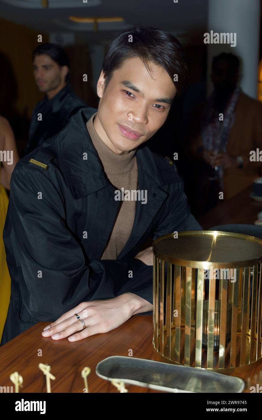 Paris, France. 28th Feb, 2024. Jérémy Bellet attends a fashion show at ...