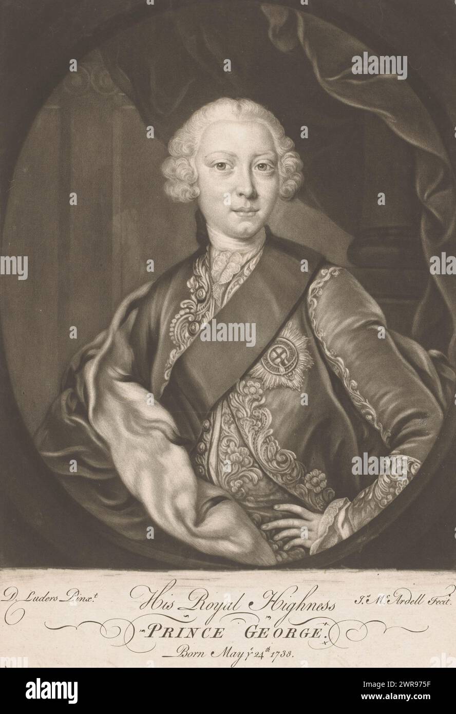 Portrait of George III of the United Kingdom, His Royal Highness Prince ...