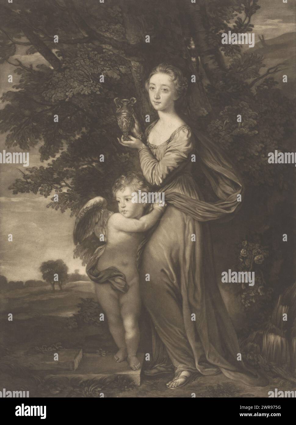 Portrait of Frances Anne Greville and Henry Francis Greville as Hebe ...