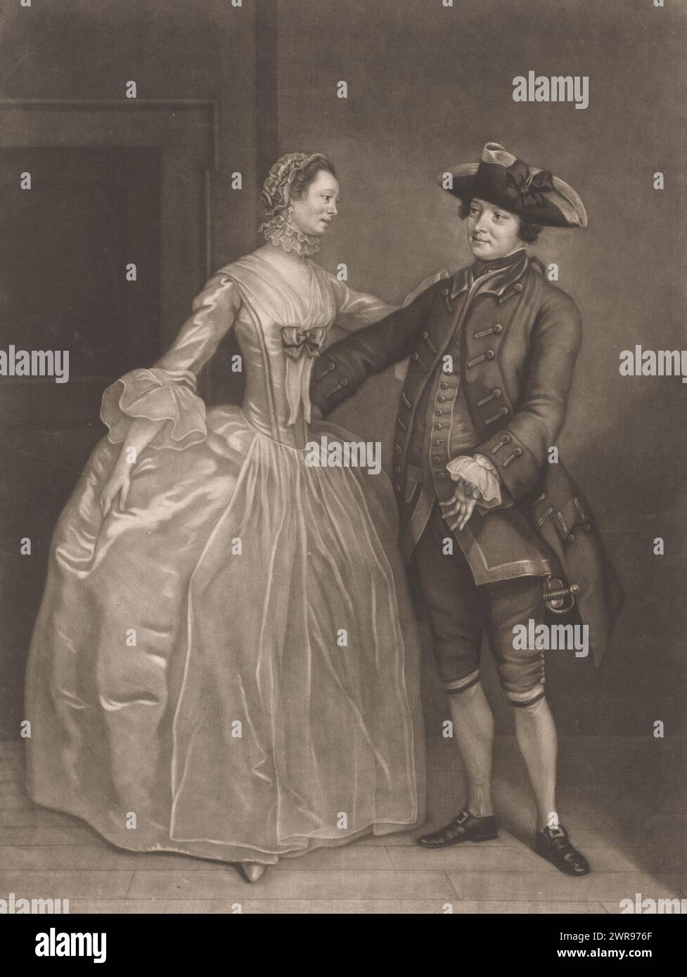 Portrait of Thomas Lowe and Mrs. Chambers as Captain Macheath and Polly ...