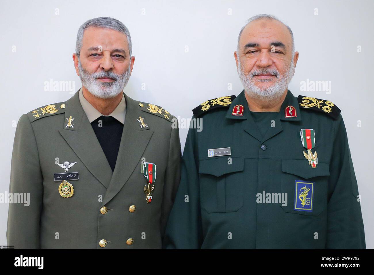 Tehran, Iran. 11th Mar, 2024. A portrait of the Head of Iran's Islamic ...