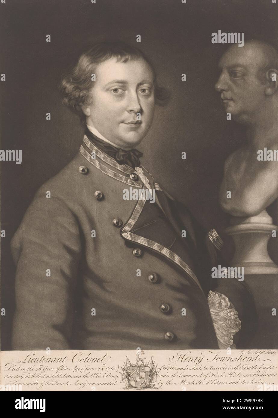 Portrait of Henry Townshend, Lieutenant Colonel Henry Townshend (title ...