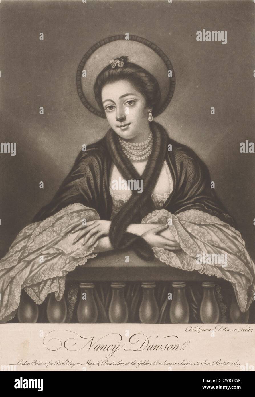 Portrait of Nancy Dawson, Nancy Dawson (title on object), print maker ...