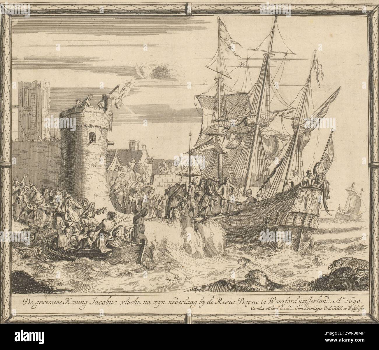 King james iii flees ireland hi-res stock photography and images - Alamy