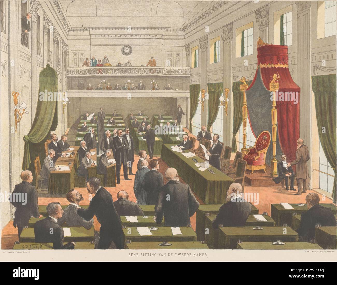 House of Representatives of the States General, The Hague, A session of ...