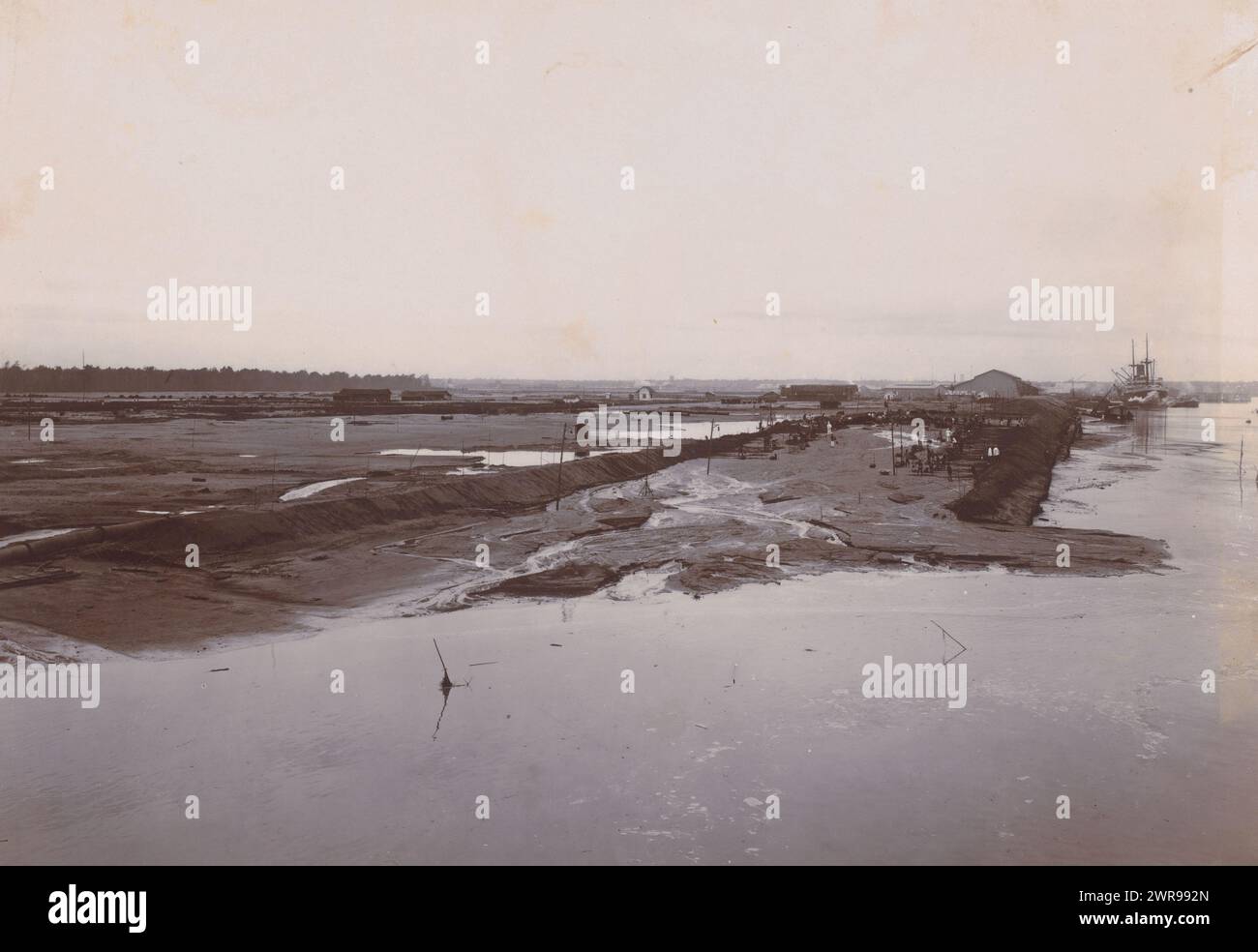 Overview of sand load (title on object), Belawan Ocean Port (series ...