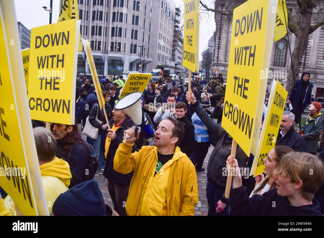 London, UK. 11th March 2024. Graham Smith, CEO of Republic, takes part ...