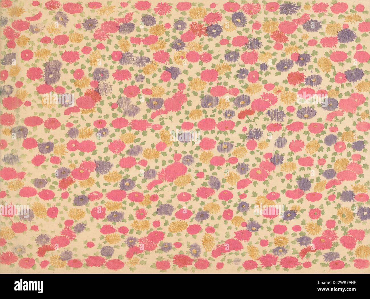 Sprinkle pattern of flowers, print maker: anonymous, Japan, 1860 - 1930 ...