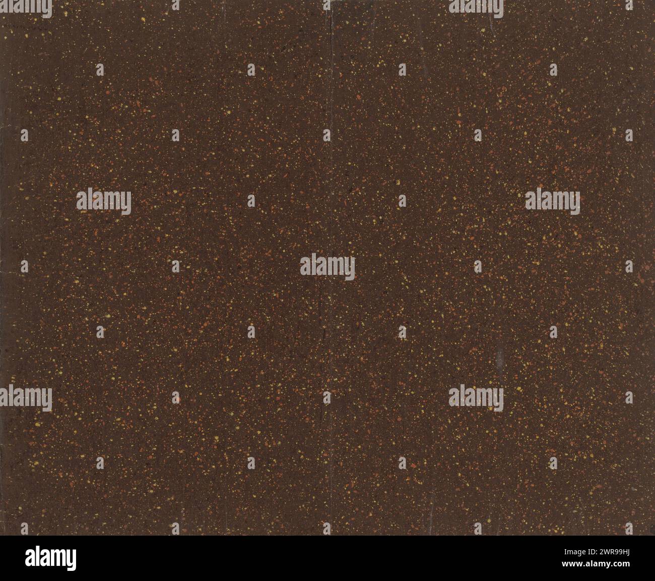 Yellow and red speckled brown paper, publisher: anonymous, 1750 - 1900 ...