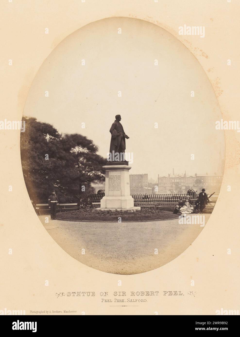 Statue of Robert Peel in Peel Park in Salford, England, Statue of Sir ...
