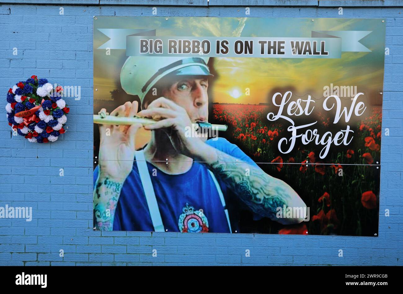 David Conville memorial in Belfast Stock Photo - Alamy