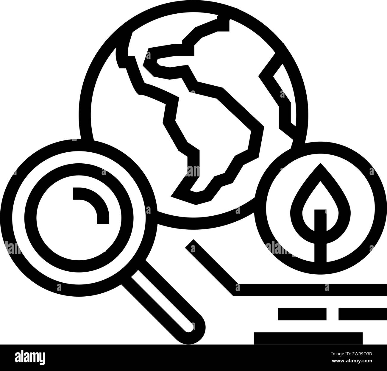 environmental impact assessments line icon vector illustration Stock Vector Image & Art - Alamy