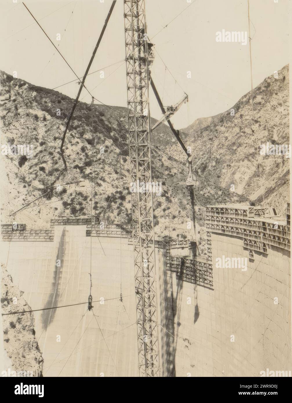 Pacoima Dam under construction, anonymous, Los Angeles, 1928 ...