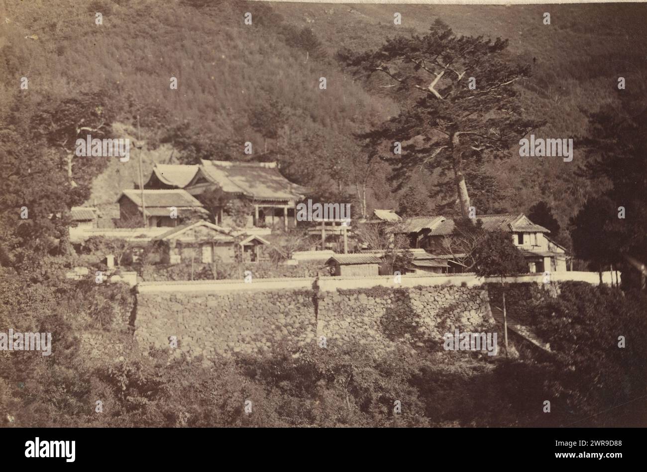 Shrine in the Nagasaki area, Antoon Bauduin, (attributed to), Japan ...