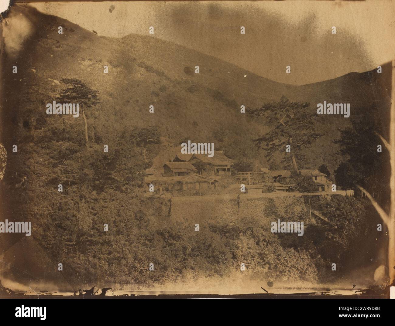 Village in the mountains of Japan, Antoon Bauduin, (attributed to ...