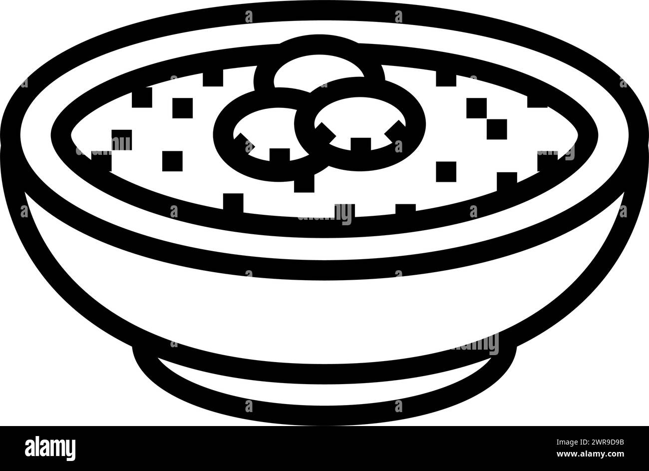 Clam Chowder Sea Cuisine Line Icon Vector Illustration Stock Vector Image And Art Alamy