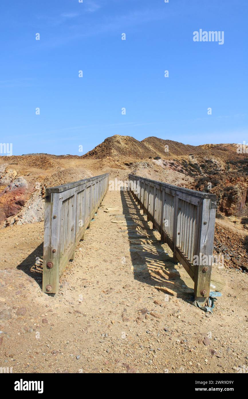 bridge at the copper mine Stock Photo - Alamy