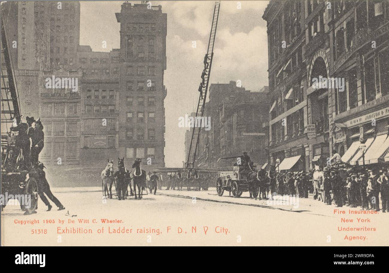 Fire department ladder extension demonstration hi-res stock photography ...