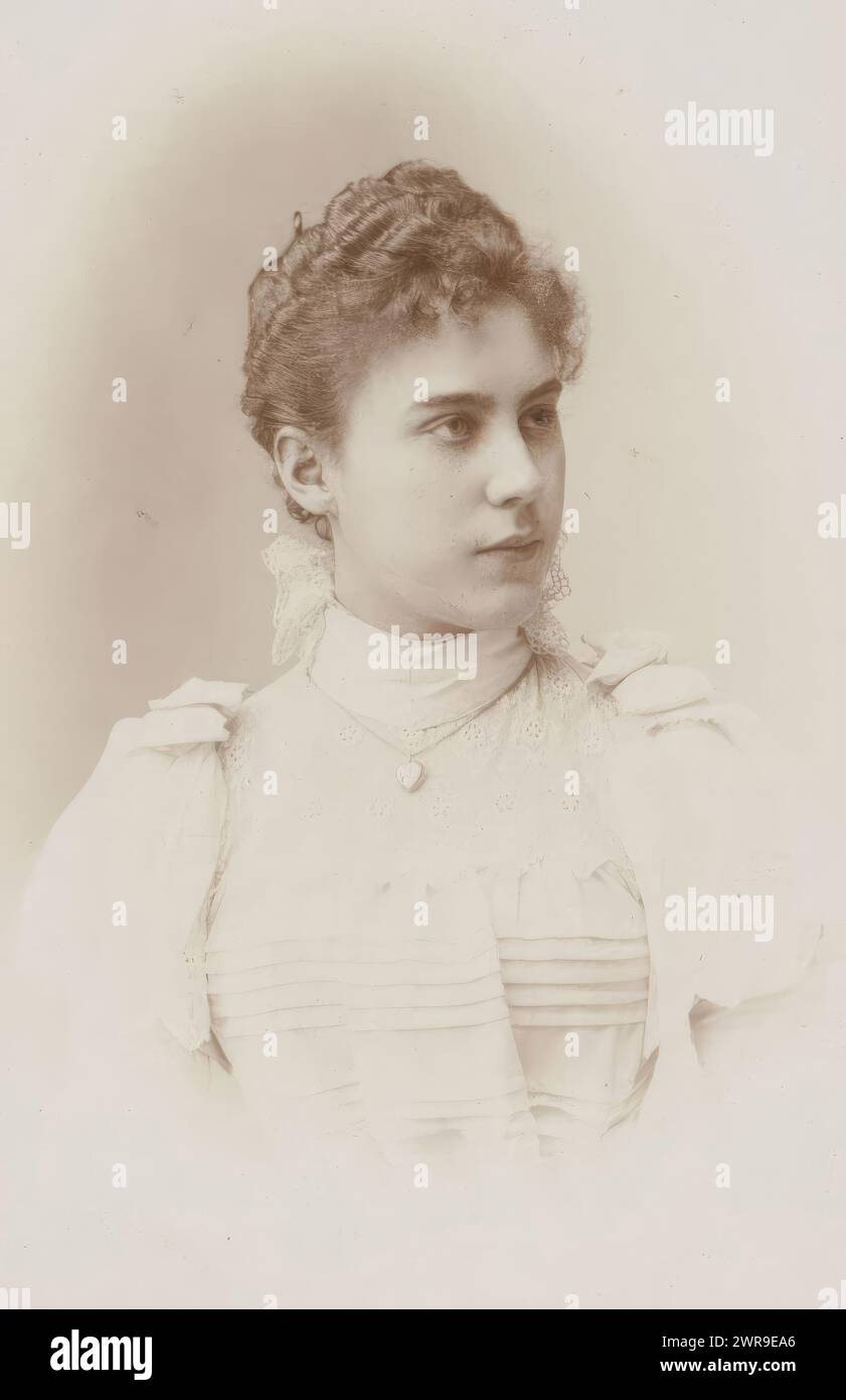 Portrait of Paula Schmidt, This photo is part of an album., Christian Beitz, Arnstadt, 1880 ...