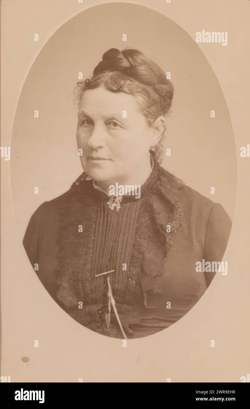 Portrait of a woman, This photo is part of an album., J. Baur, 1870 ...