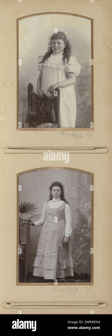 Portrait of a girl near an armchair, Part of Album with 28 photos of a ...