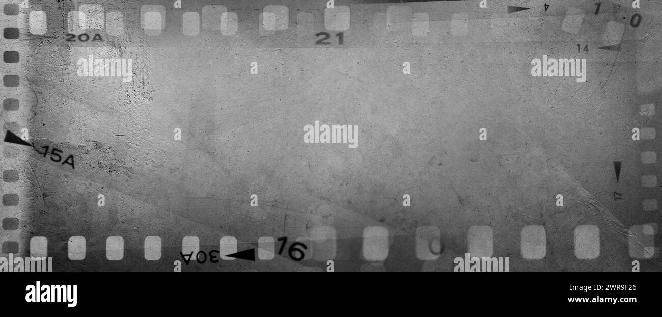 Film negatives frames grey background Stock Photo - Alamy